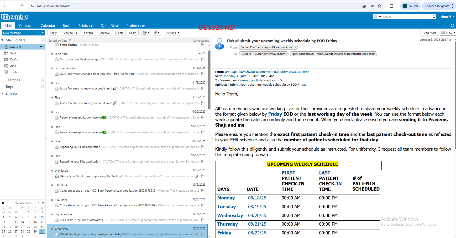 DECSEC CLOUD DATABASE